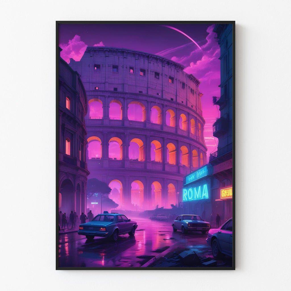 Affiche Cyberpunk de Rome – Artem Legrand