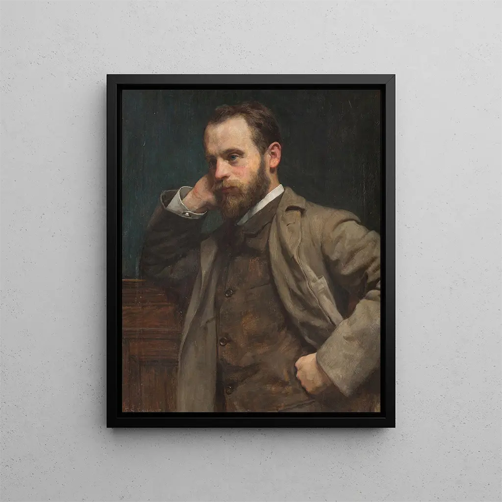 Painting Portrait of a Gentleman - Frederick Samuel Beaumont | Art pri ...