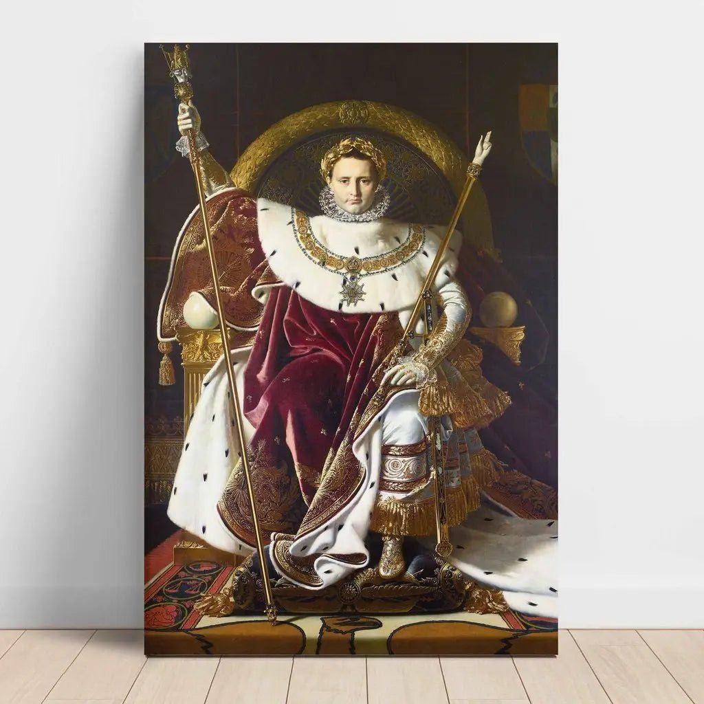Reproduction tableau | Napoléon Ier sur le trône impérial par Jean ...