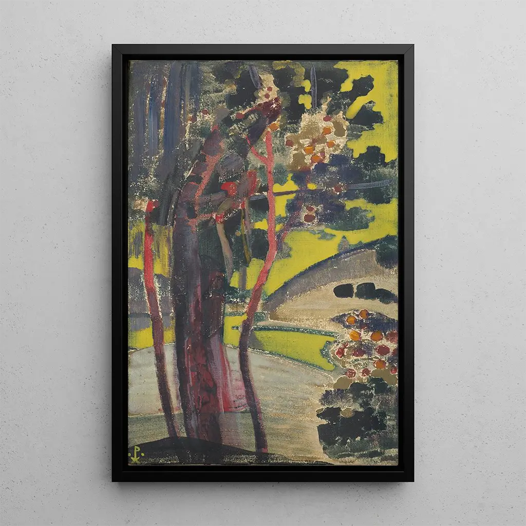 Tableau Arbres au bord d'un lac - Nicholas Roerich | Reproduction ...