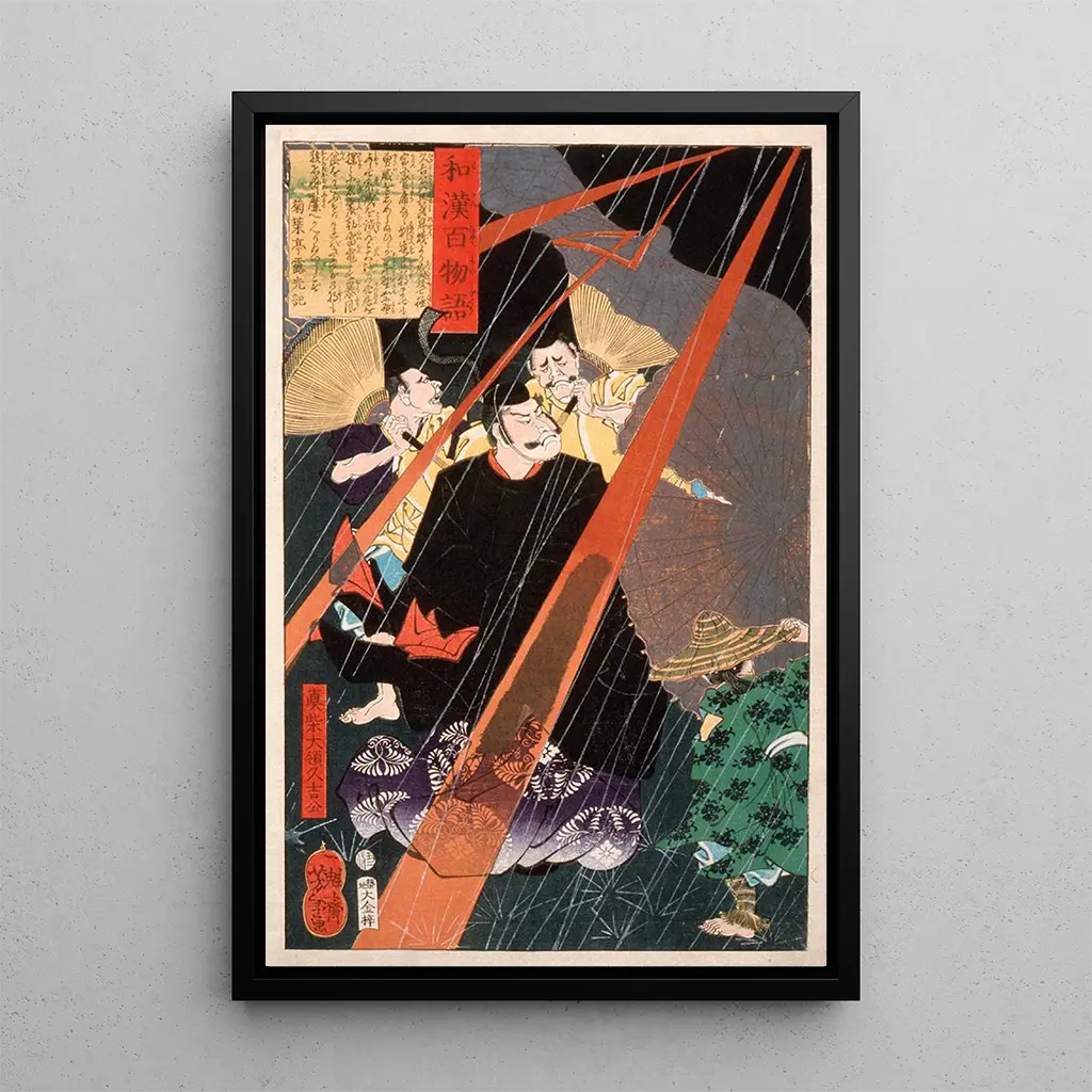 Art print Mashiba Hisayoshi the Tairy in lightning - Tsukioka Yoshitos ...