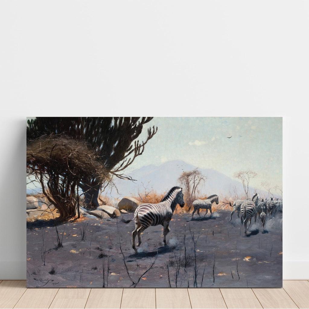 Art print painting | Zebras - Wilhelm Kuhnert – Artem Legrand